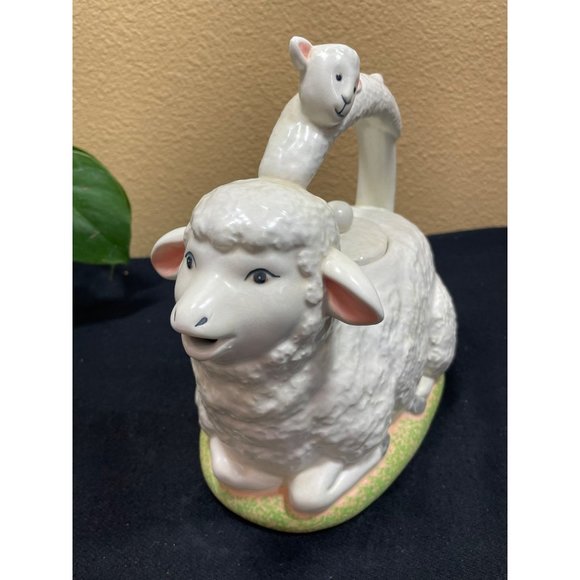 Department 56 | Dining | Vintage Sheep Teapot Dept56 Green Acres Line ...